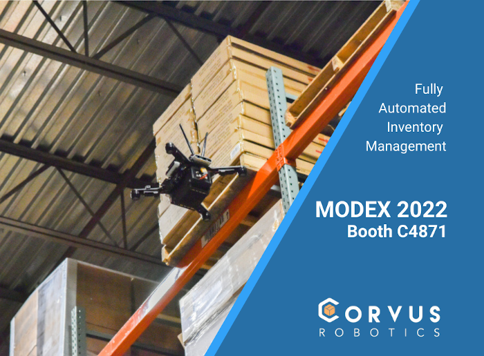 MODEX 2022 | Corvus Robotics - Warehouse Inventory Drones